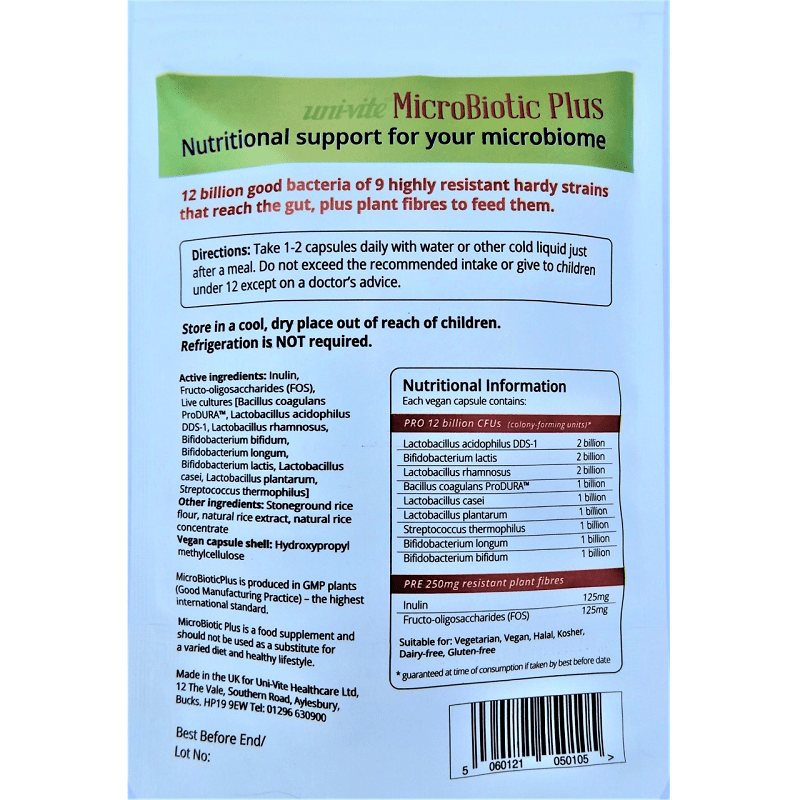 MicroBiotic Plus 60 - Microbiotic Plus Probiotics