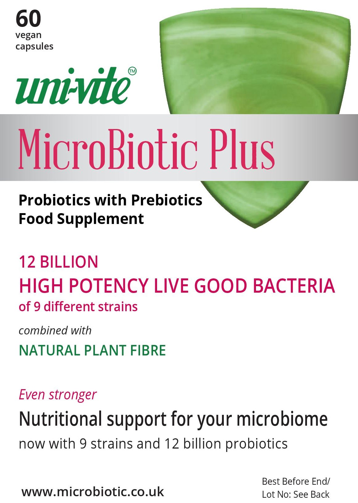 MicroBiotic Plus Pack of 60 - Uni-Vite Healthcare