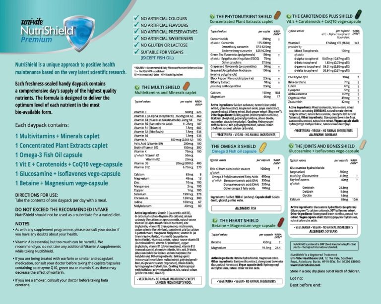 NutriShield Premium 30-day - Uni-Vite Nutrition
