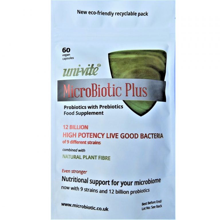 MicroBiotic Plus - 7.5bn Probiotics plus Prebiotics - Uni-Vite Healthcare